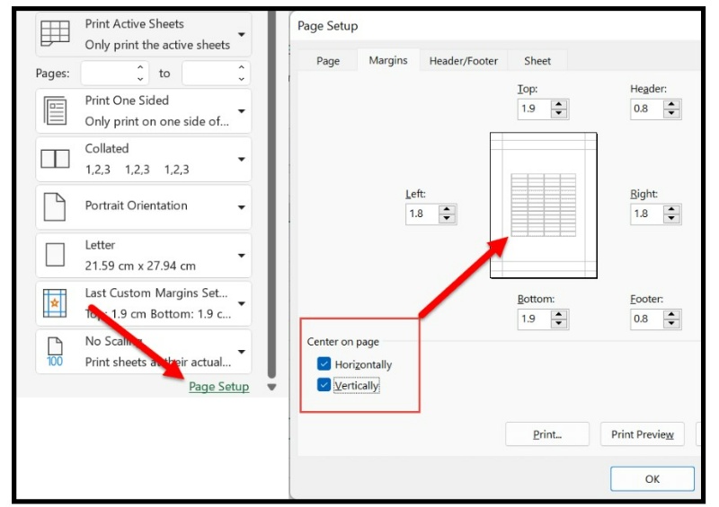 How To Center Worksheets Both Horizontally Vertically Vrogue co